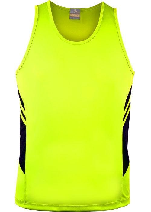 Kids Tasman Singlet Neon Yellow/Black @ A$18.30